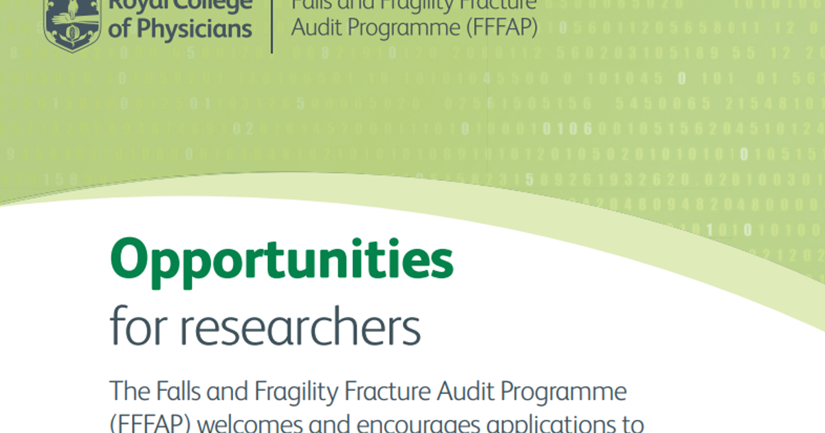 Applying to work with Falls and Fragility Fracture Audit Programme data ...
